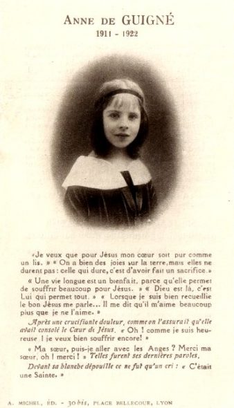 Anne de Guigné. | Et maintenant une histoire