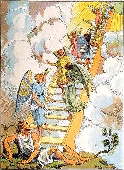 14. Échelle de Jacob – Jacob lutte contre un ange | Et maintenant une ...